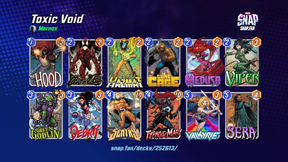 Toxic Void by Marnox - Marvel Snap Decks - snap.fan