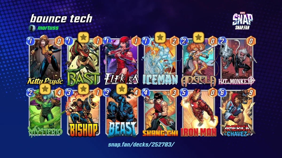bounce tech by mortuss - Marvel Snap Decks - snap.fan