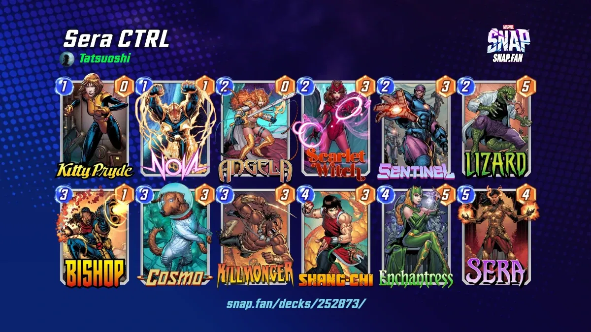 Sera CTRL by Tatsuoshi - Marvel Snap Decks - snap.fan