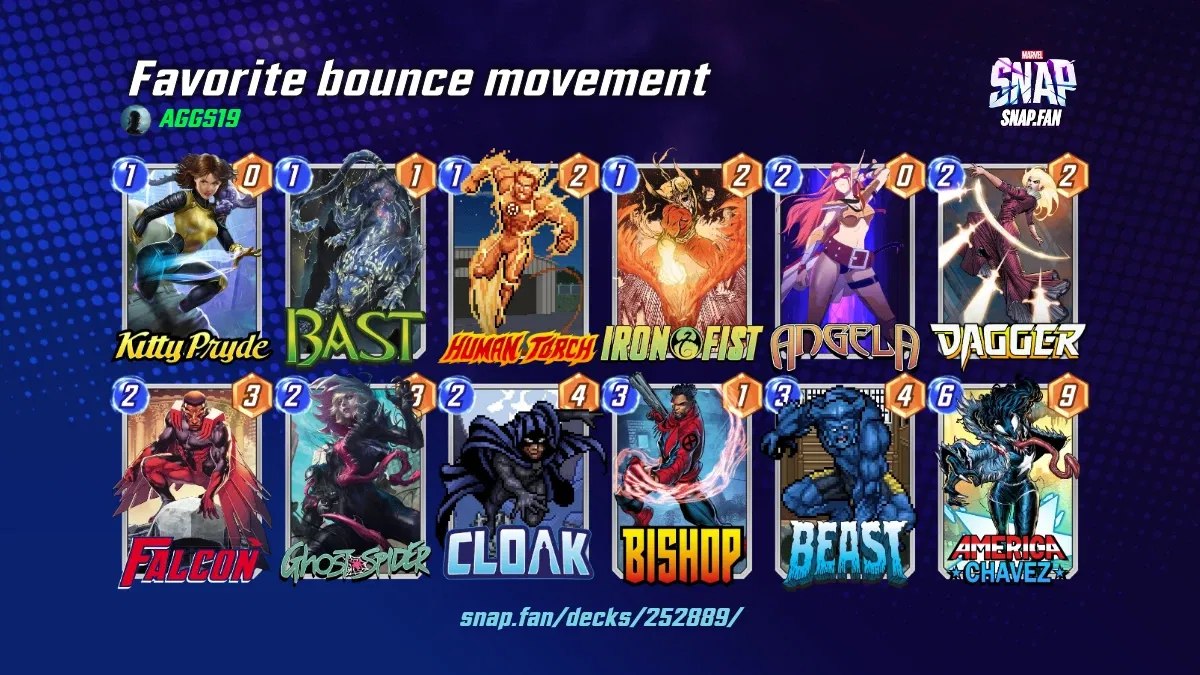 Favorite bounce movement by AGGS19 - Marvel Snap Decks - snap.fan