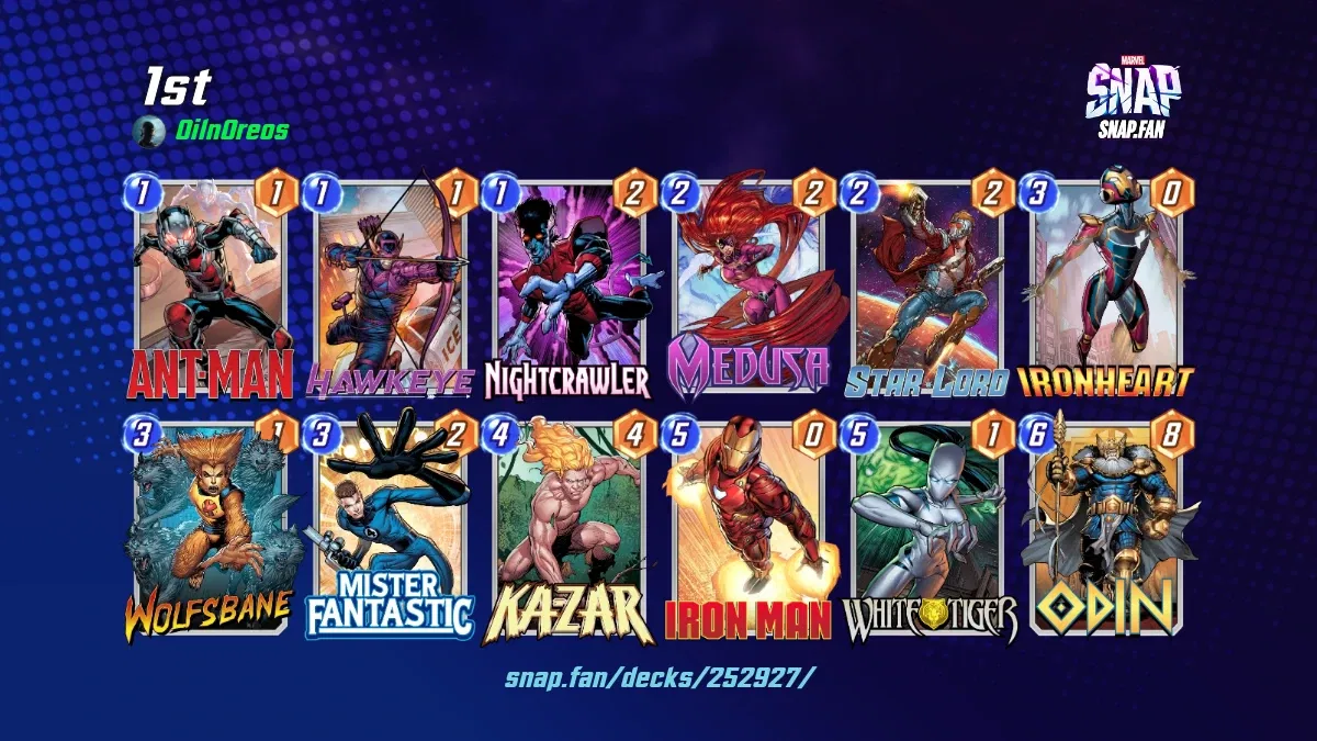 1st by OilnOreos - Marvel Snap Decks - snap.fan