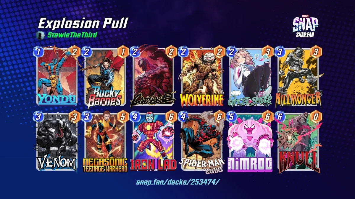 Explosion Pull by StewieTheThird - Marvel Snap Decks - snap.fan