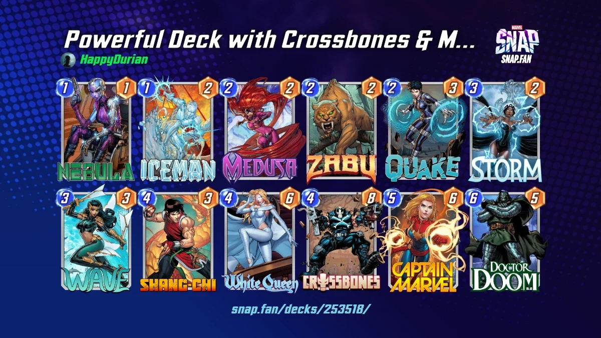 Powerful Deck with Crossbones & Medusa! High Power & High Value! by ...