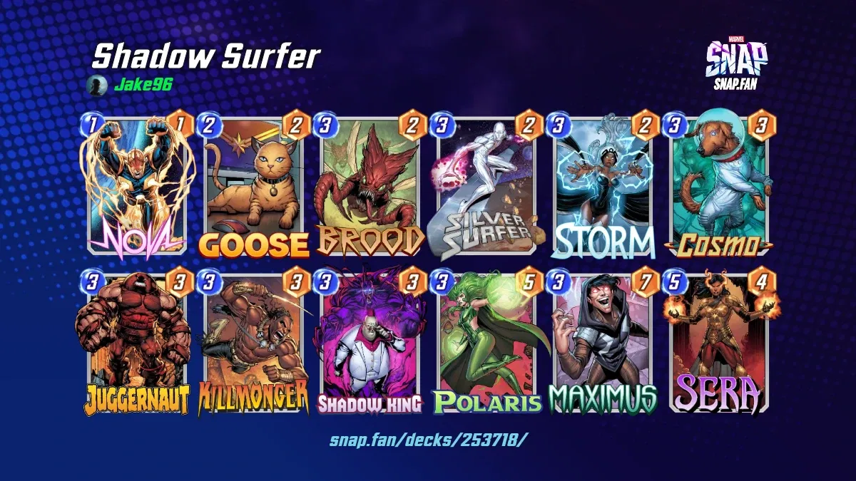 Shadow Surfer by Jake96 - Marvel Snap Decks - snap.fan