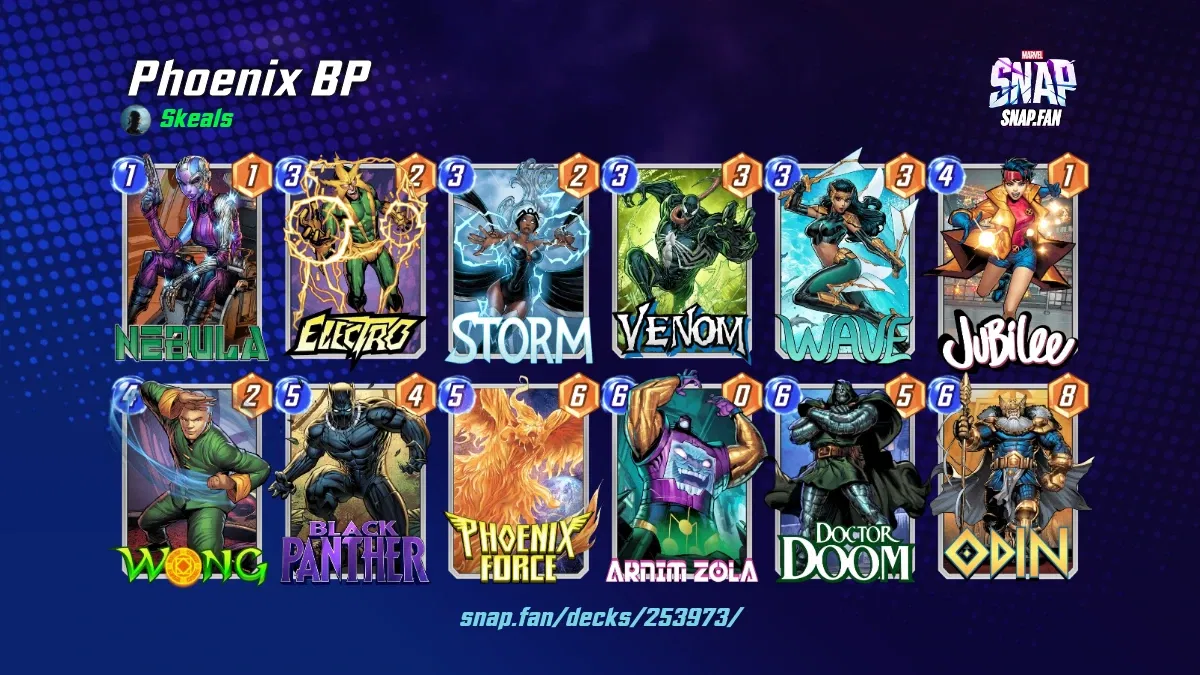 Phoenix BP by Skeals - Marvel Snap Decks - snap.fan