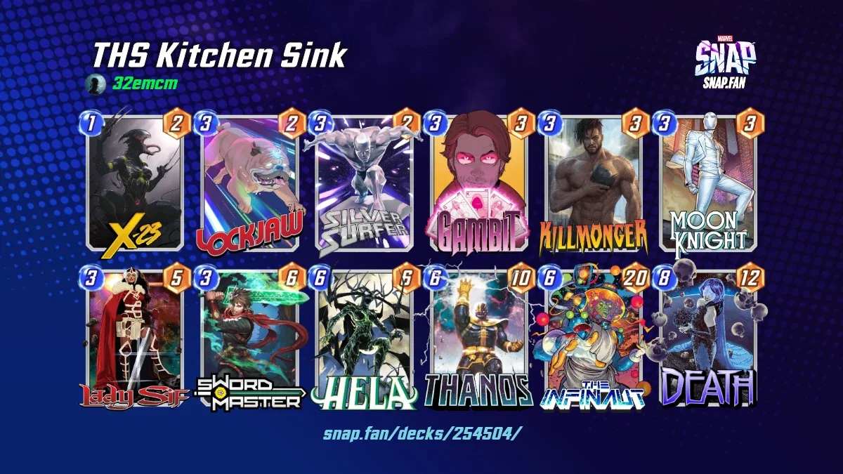 THS Kitchen Sink by 32emcm - Marvel Snap Decks - snap.fan