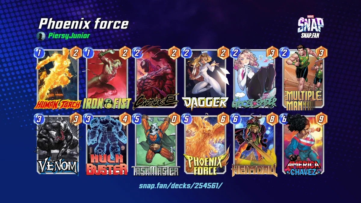 Phoenix force by PiersyJunior - Marvel Snap Decks - snap.fan