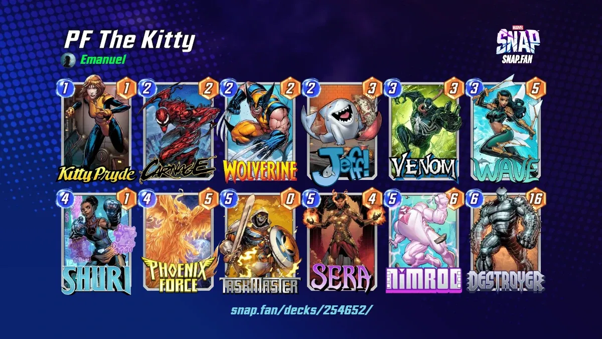 PF The Kitty by Emanuel - Marvel Snap Decks - snap.fan