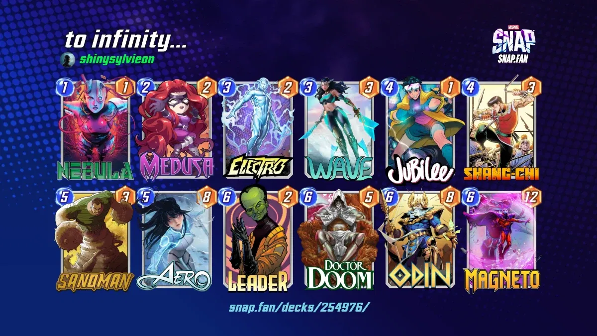 to infinity... by shinysylvieon - Marvel Snap Decks - snap.fan