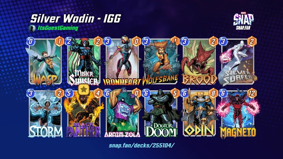 Silver Wodin - IGG by ItsGuestGaming - Marvel Snap Decks - snap.fan