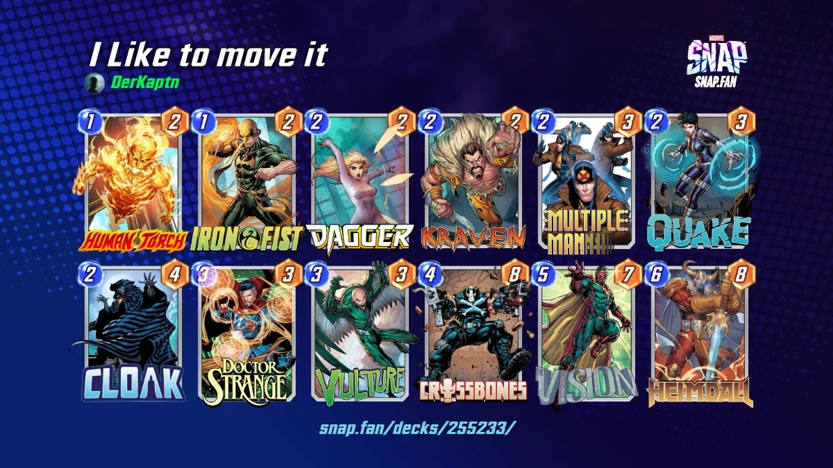 I Like to move it by DerKaptn - Marvel Snap Decks - snap.fan