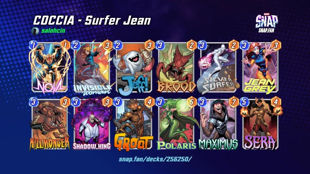 COCCIA - Surfer Jean by salohcin - Marvel Snap Decks - snap.fan