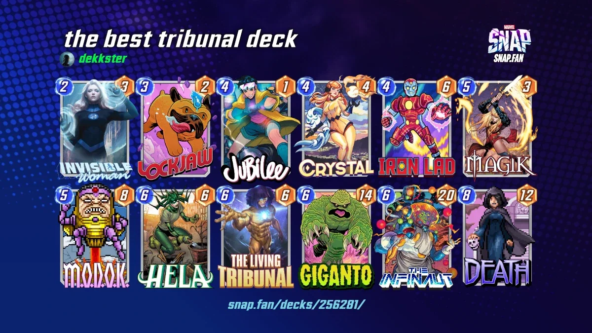 the best tribunal deck by dekkster - Marvel Snap Decks - snap.fan