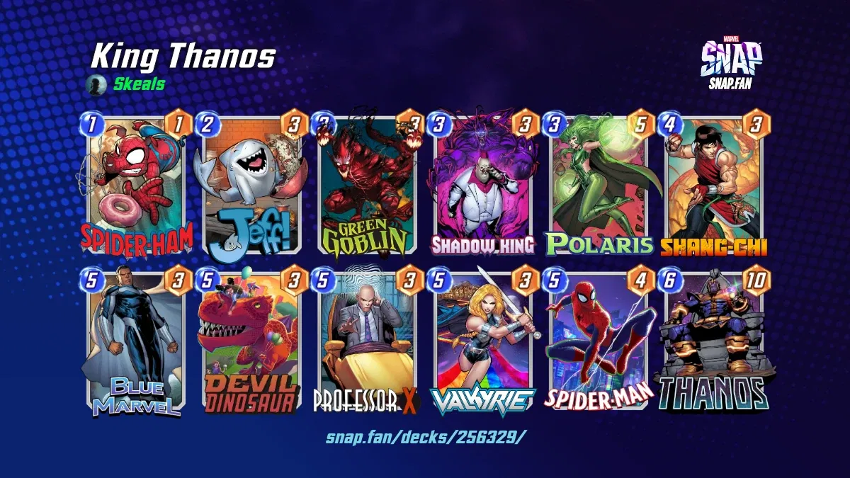 King Thanos by Skeals - Marvel Snap Decks - snap.fan