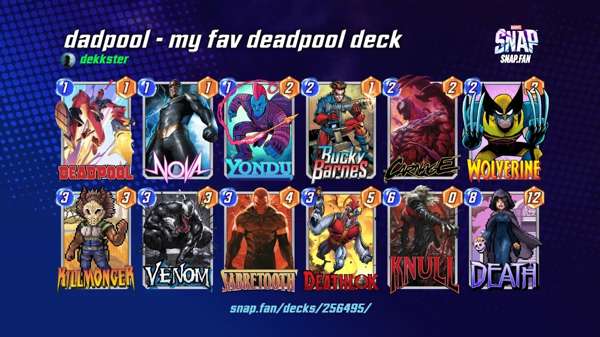dadpool - my fav deadpool deck by dekkster - Marvel Snap Decks - snap.fan