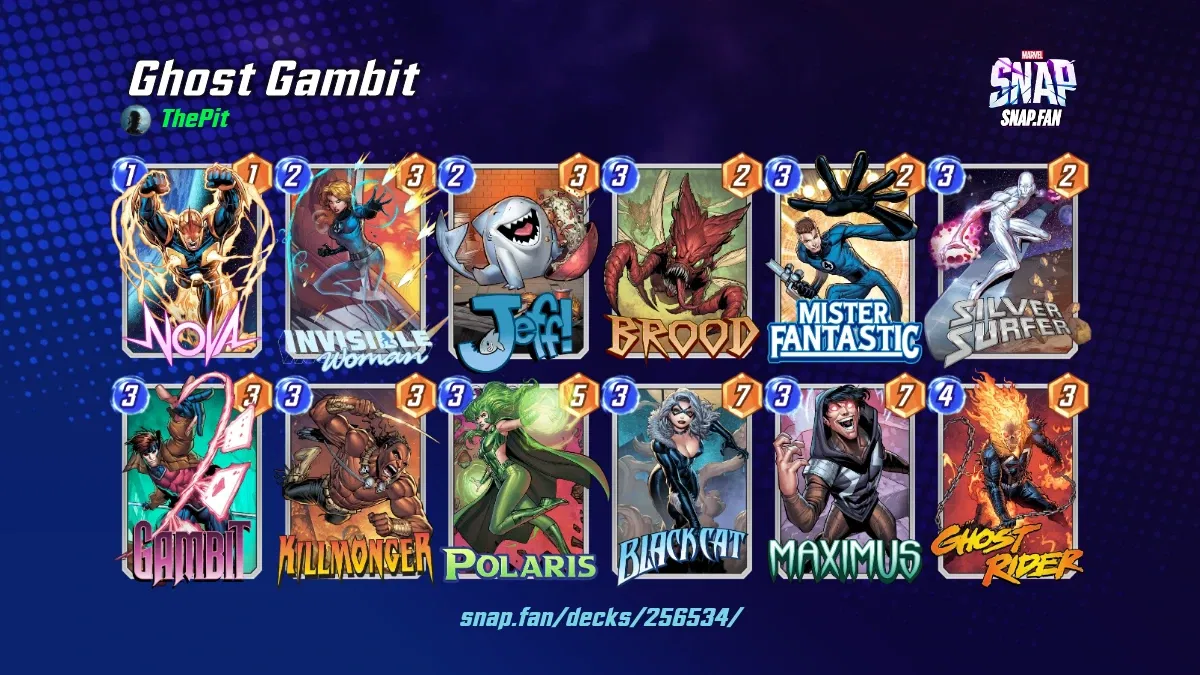 Ghost Gambit by ThePit - Marvel Snap Decks - snap.fan