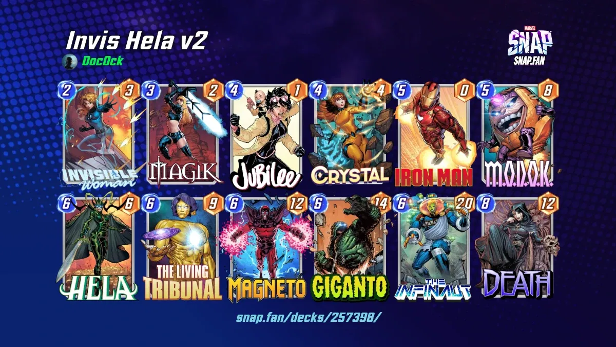 Invis Hela v2 by Doc0ck - Marvel Snap Decks - snap.fan