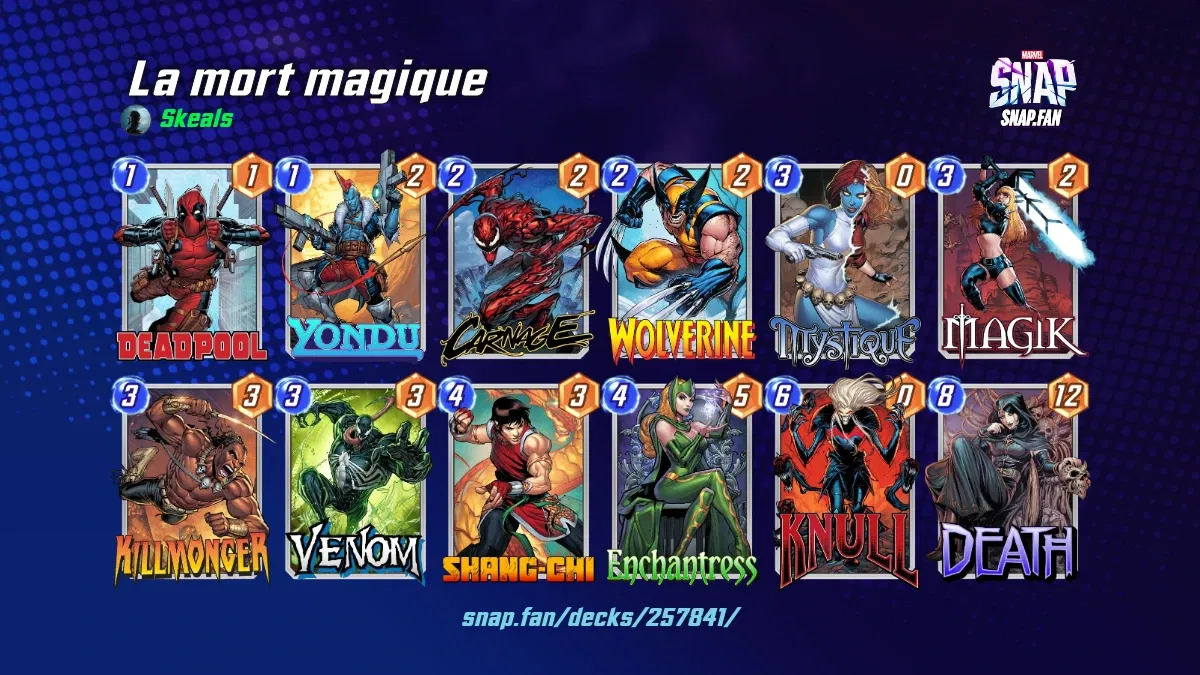 La mort magique by Skeals - Marvel Snap Decks - snap.fan