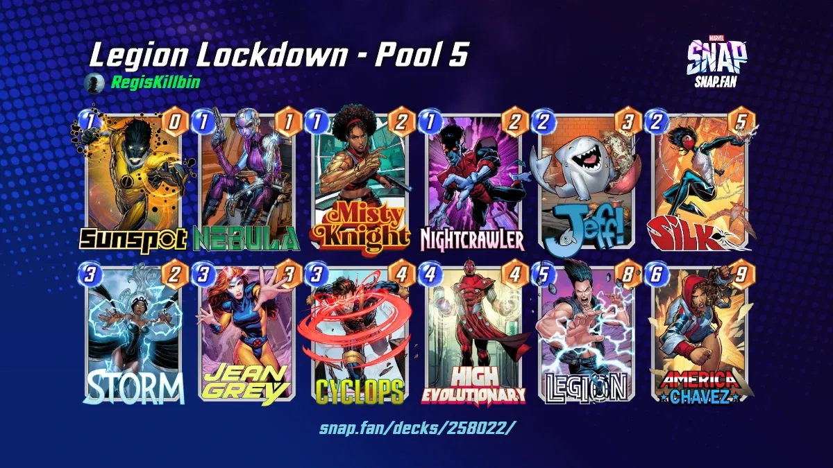Legion Lockdown - Pool 5 by RegisKillbin - Marvel Snap Decks - snap.fan