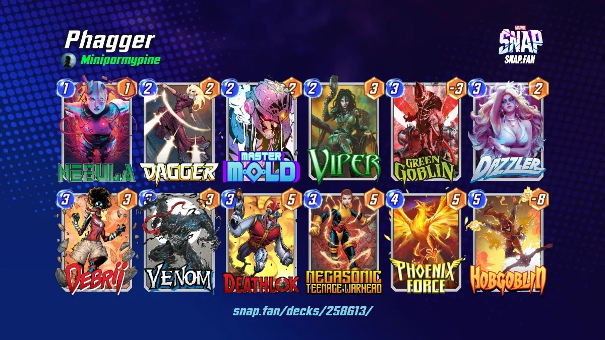 Phagger by Minipormypine - Marvel Snap Decks - snap.fan