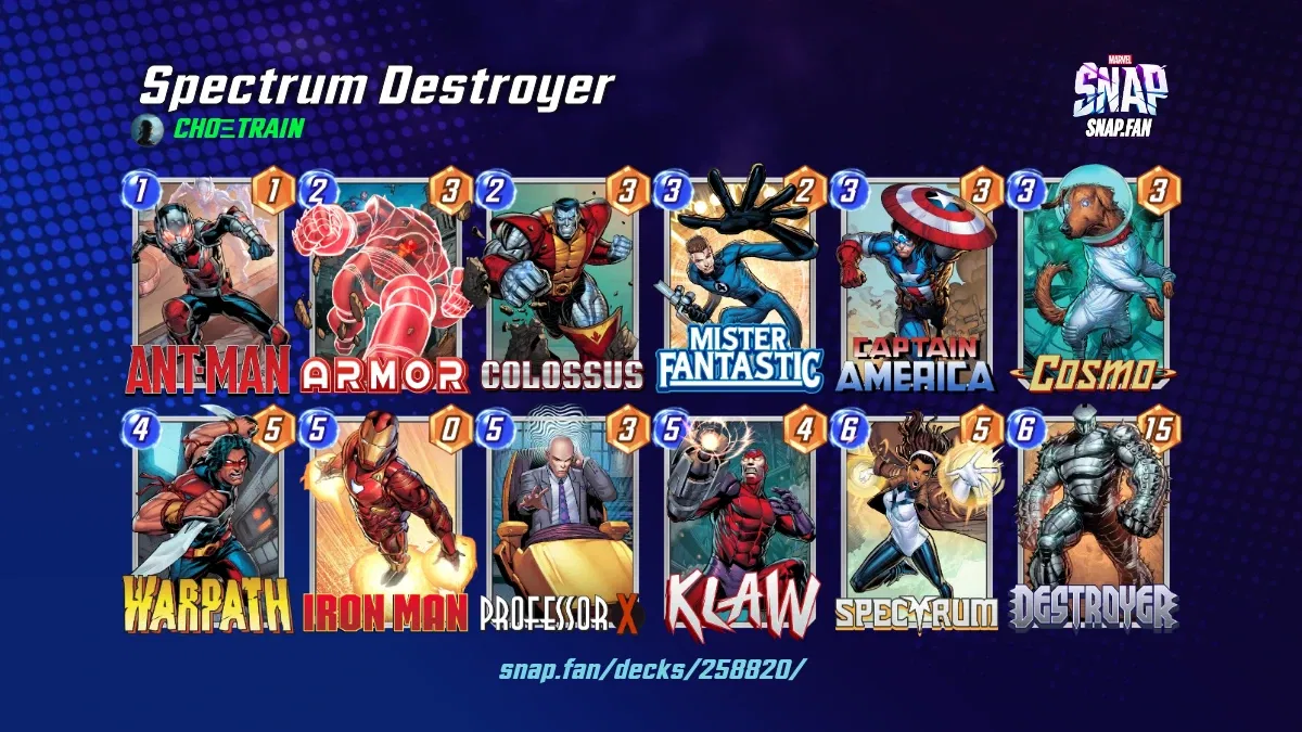 Spectrum Destroyer by CHOΞTRAIN - Marvel Snap Decks - snap.fan