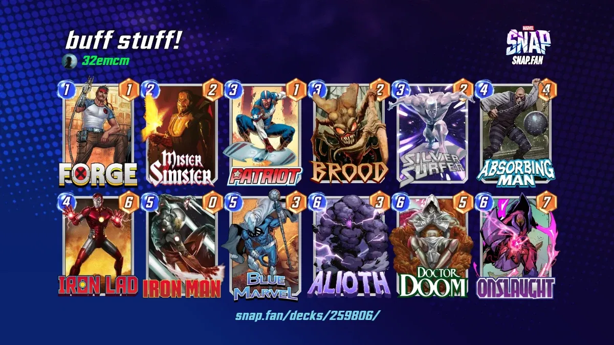 buff stuff! by 32emcm - Marvel Snap Decks - snap.fan