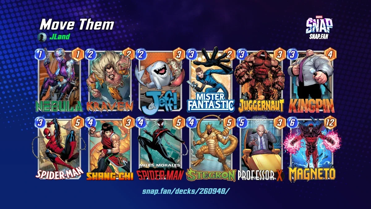 Move Them by JLand - Marvel Snap Decks - snap.fan