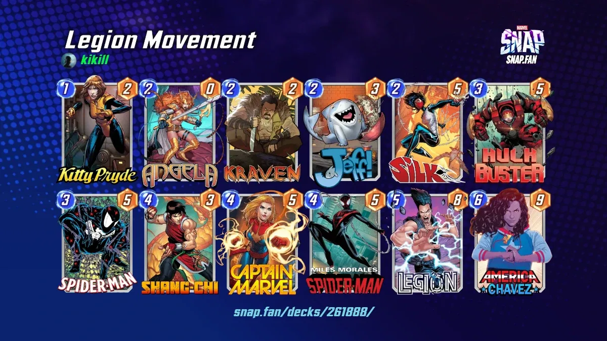 Legion Movement by kikill - Marvel Snap Decks - snap.fan