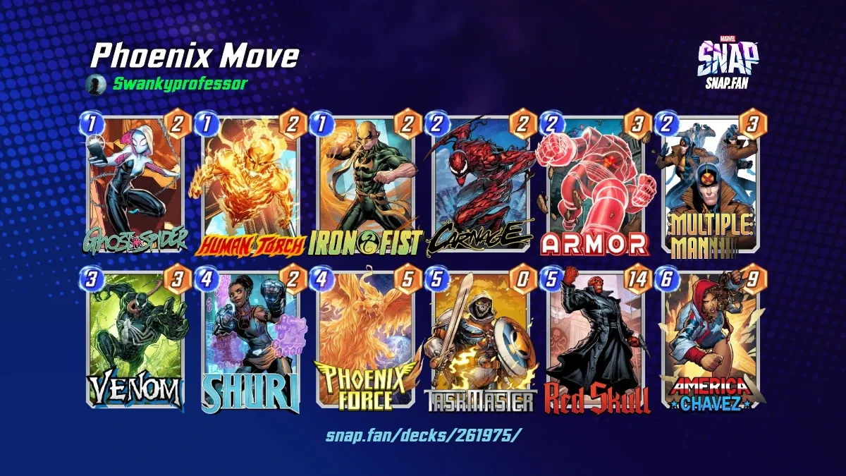 Phoenix Move by Swankyprofessor - Marvel Snap Decks - snap.fan