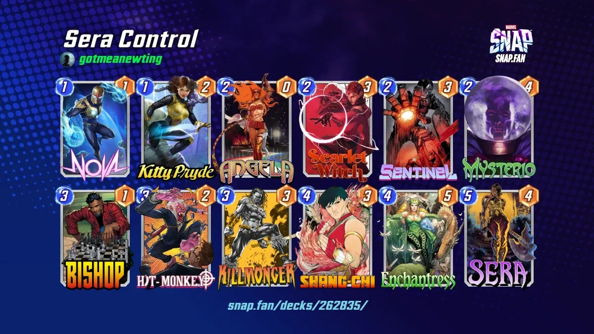 Sera Control by gotmeanewting - Marvel Snap Decks - snap.fan