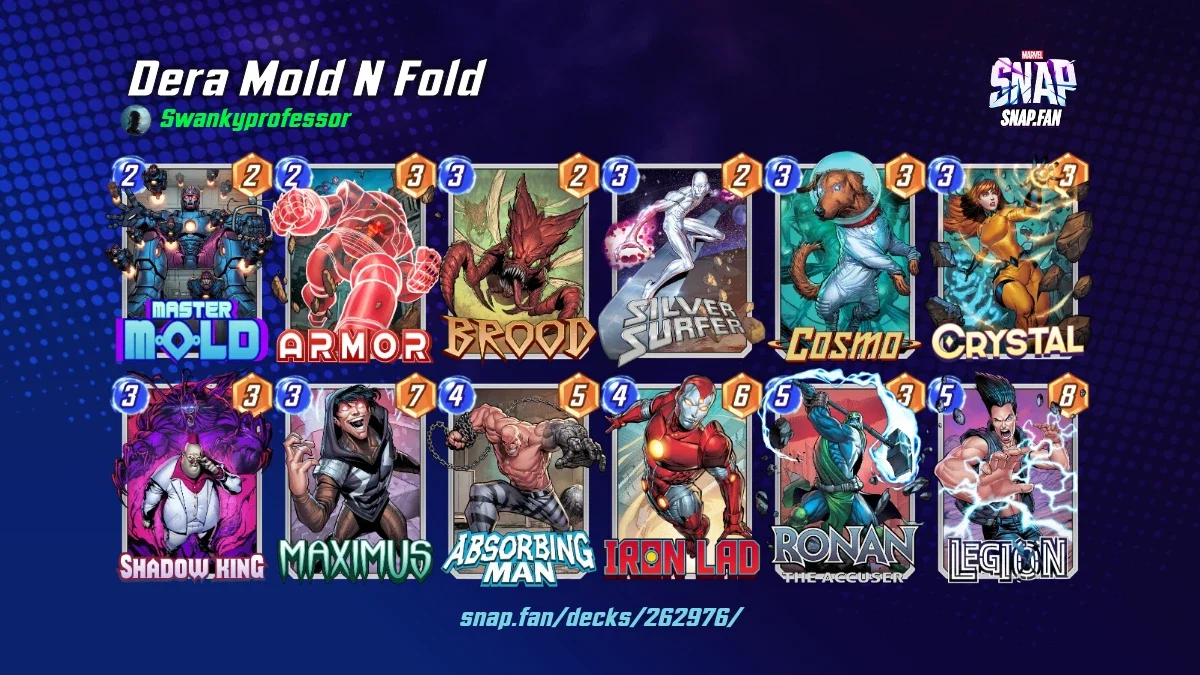 Dera Mold N Fold by Swankyprofessor - Marvel Snap Decks - snap.fan