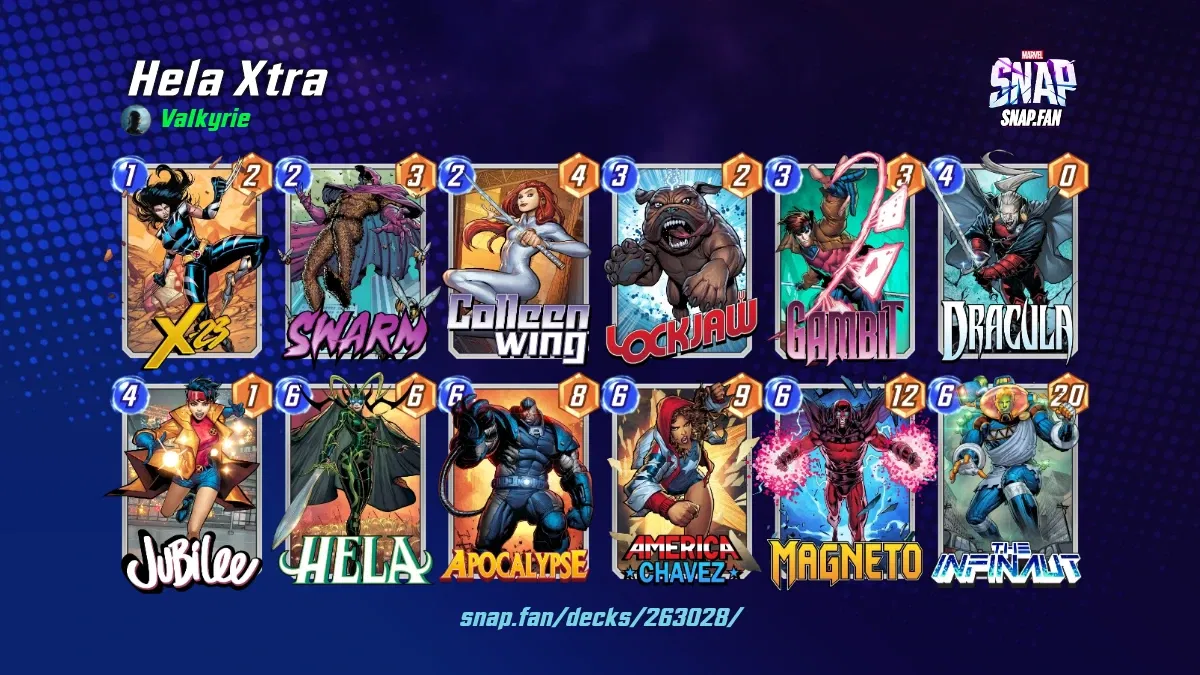 Hela Xtra by VaIkyrie - Marvel Snap Decks - snap.fan