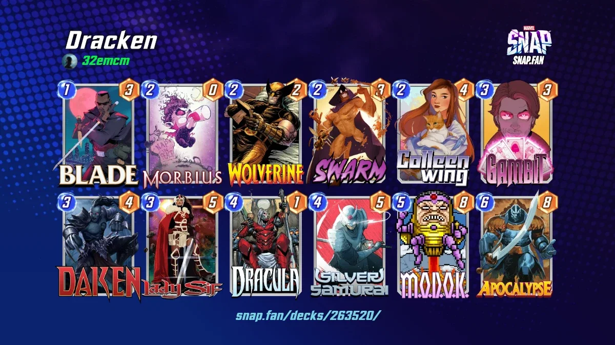 Dracken by 32emcm - Marvel Snap Decks - snap.fan