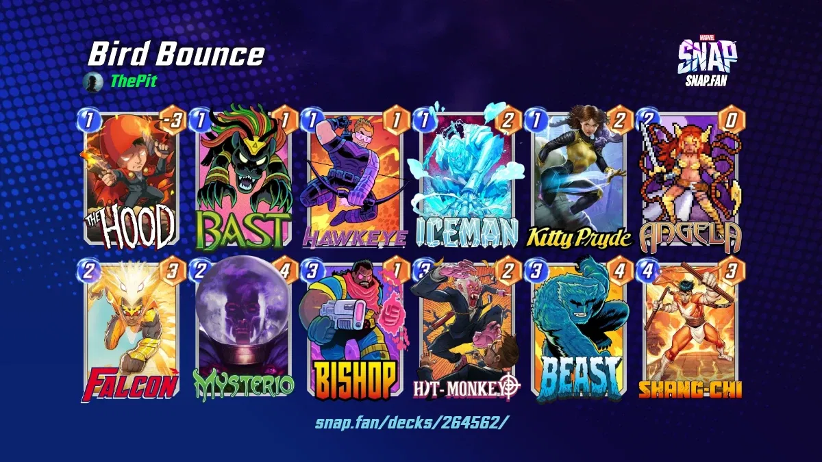 Bird Bounce by ThePit - Marvel Snap Decks - snap.fan