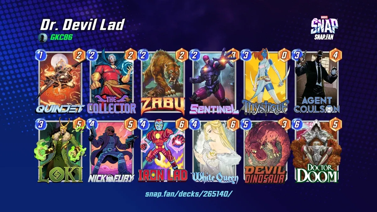 Dr. Devil Lad by GKC86 - Marvel Snap Decks - snap.fan