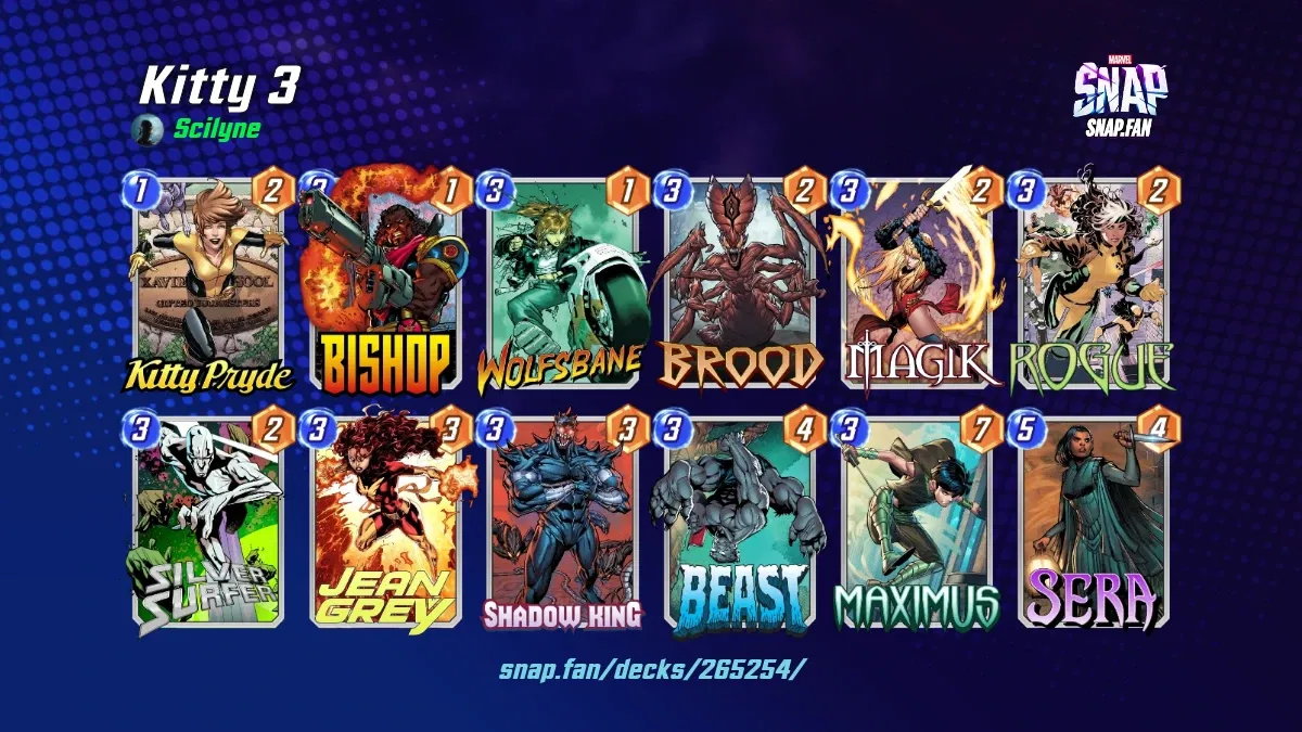 Kitty 3 by Scilyne - Marvel Snap Decks - snap.fan