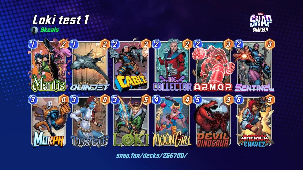 Loki test 1 by Skeals - Marvel Snap Decks - snap.fan
