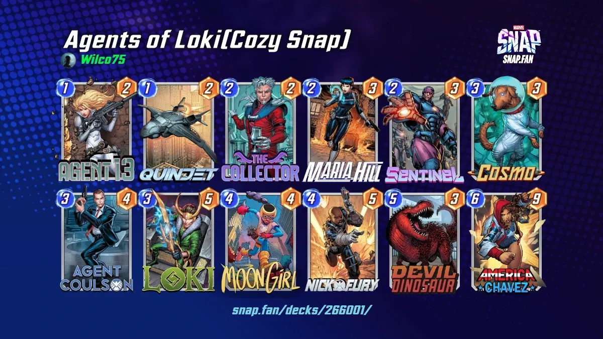 Agents of Loki(Cozy Snap) by Wilco75 - Marvel Snap Decks - snap.fan