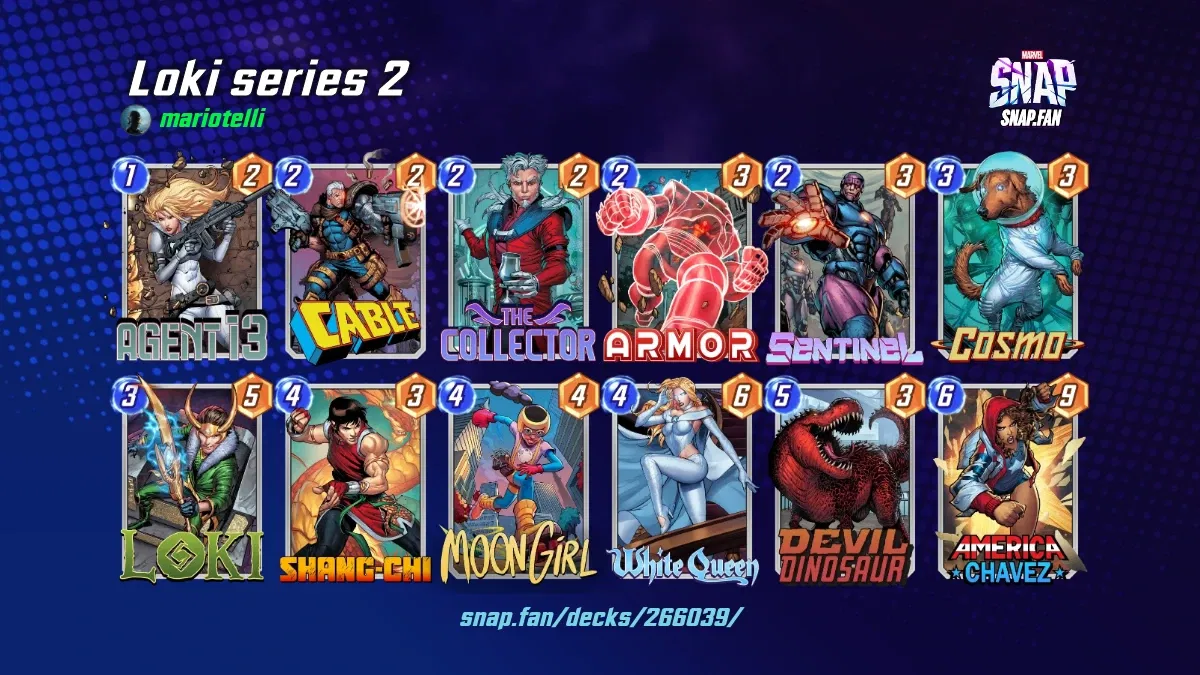 Loki series 2 by mariotelli - Marvel Snap Decks - snap.fan