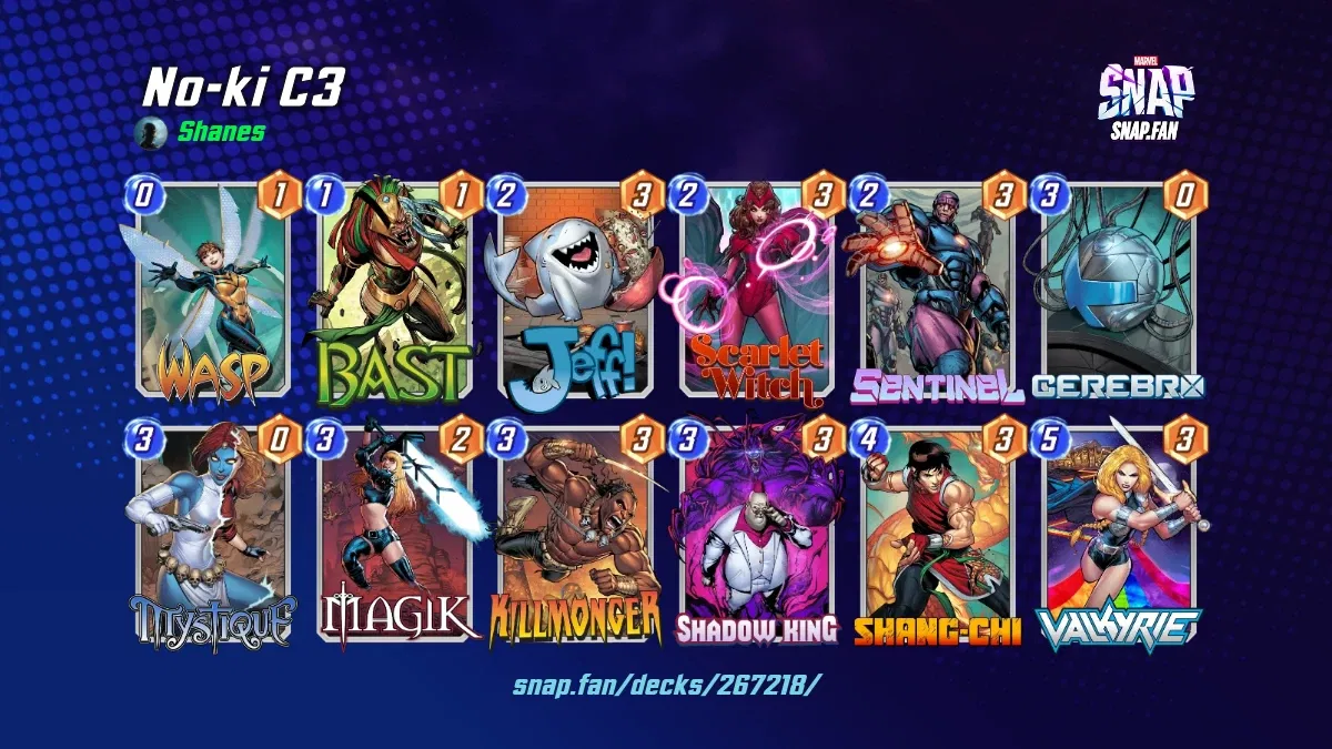 No-ki C3 by Shanes - Marvel Snap Decks - snap.fan