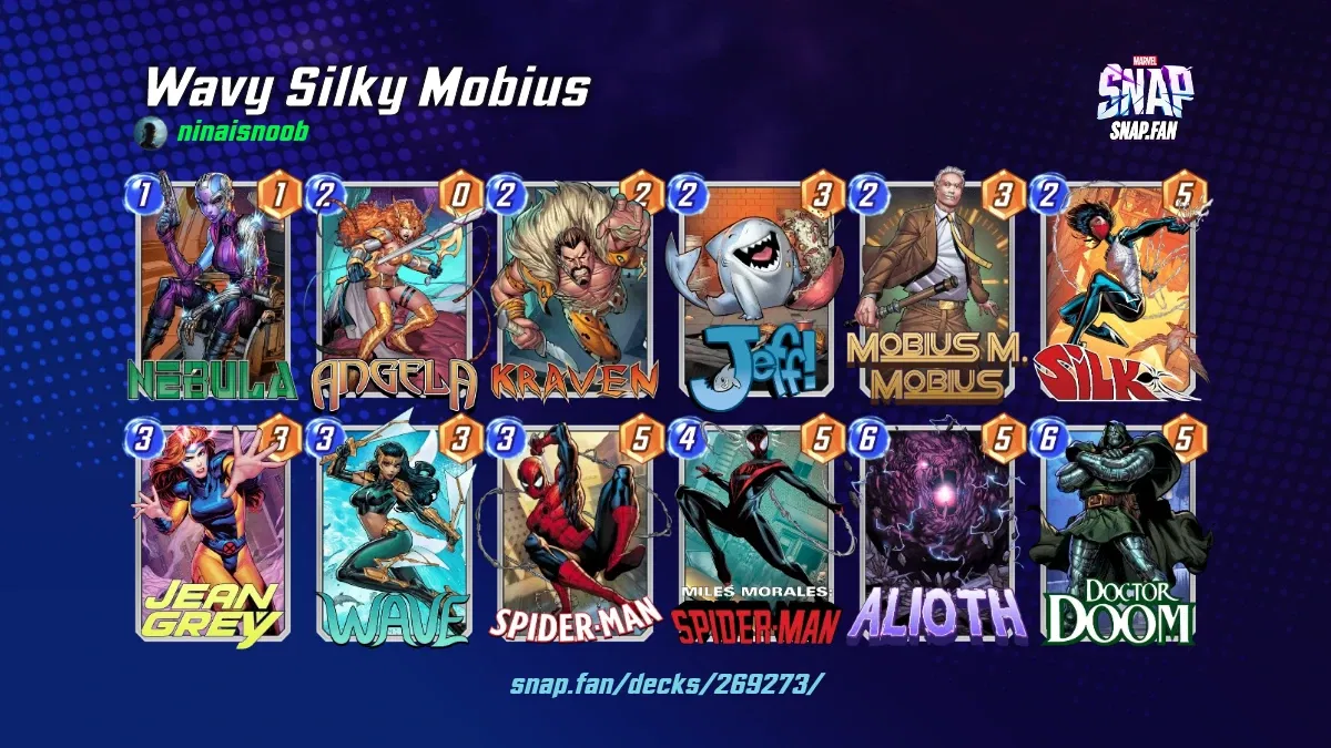 Wavy Silky Mobius by ninaisnoob - Marvel Snap Decks - snap.fan