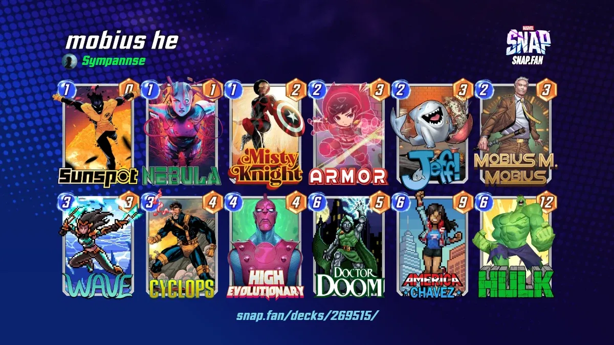 mobius he by Sympannse - Marvel Snap Decks - snap.fan