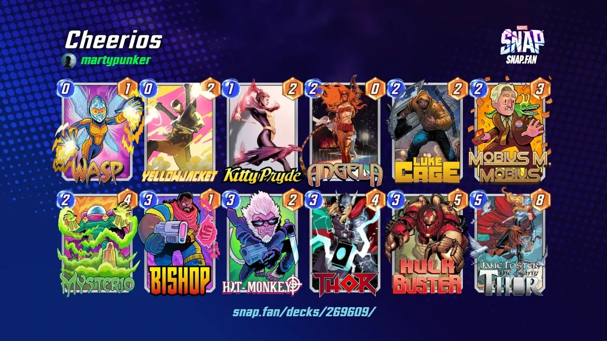 Cheerios by martypunker - Marvel Snap Decks - snap.fan