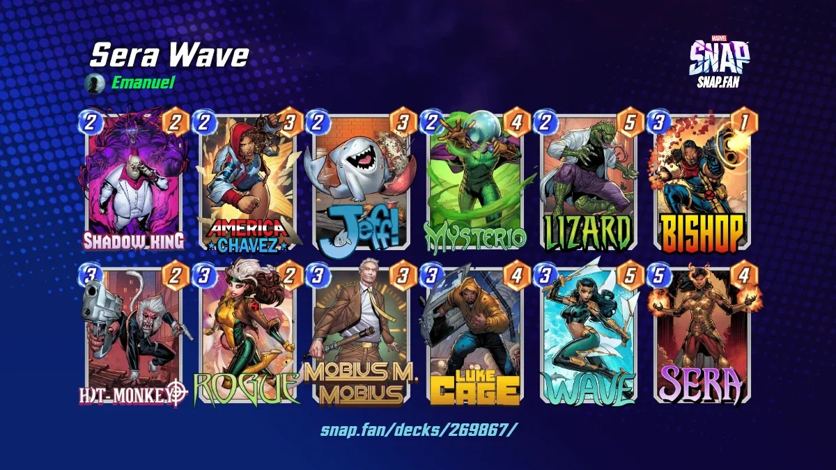 Sera Wave by Emanuel - Marvel Snap Decks - snap.fan