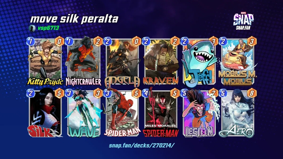 move silk peralta by vsp6713 - Marvel Snap Decks - snap.fan