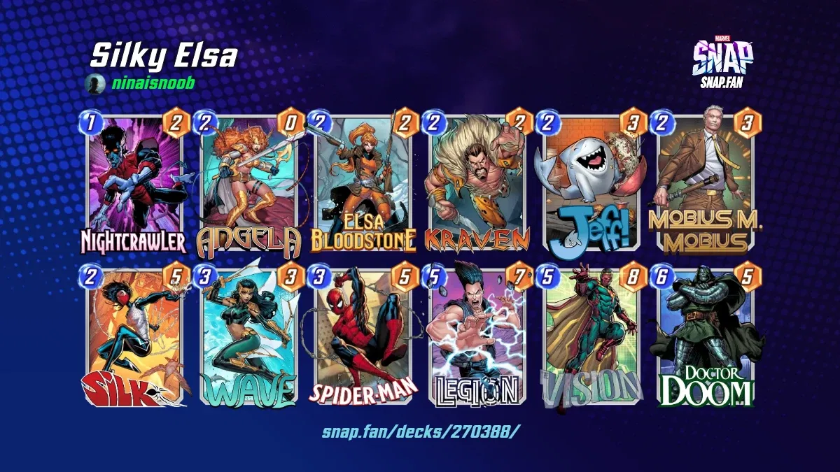 Silky Elsa by ninaisnoob - Marvel Snap Decks - snap.fan