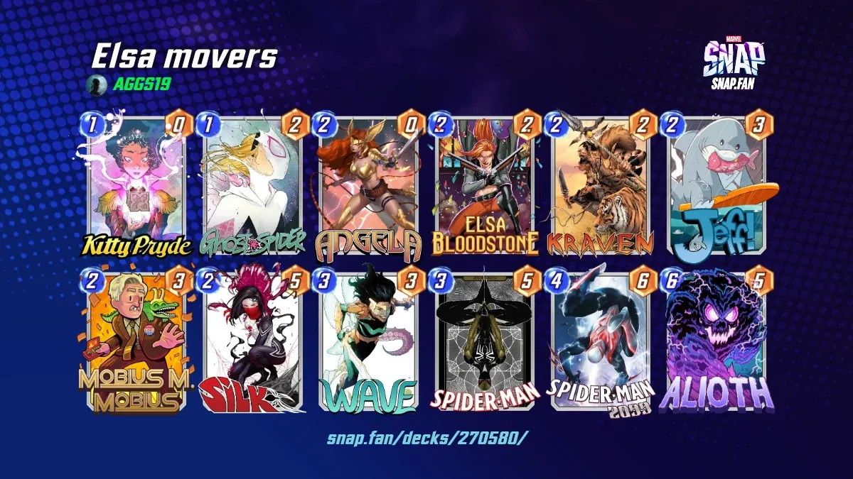 Elsa movers by AGGS19 - Marvel Snap Decks - snap.fan