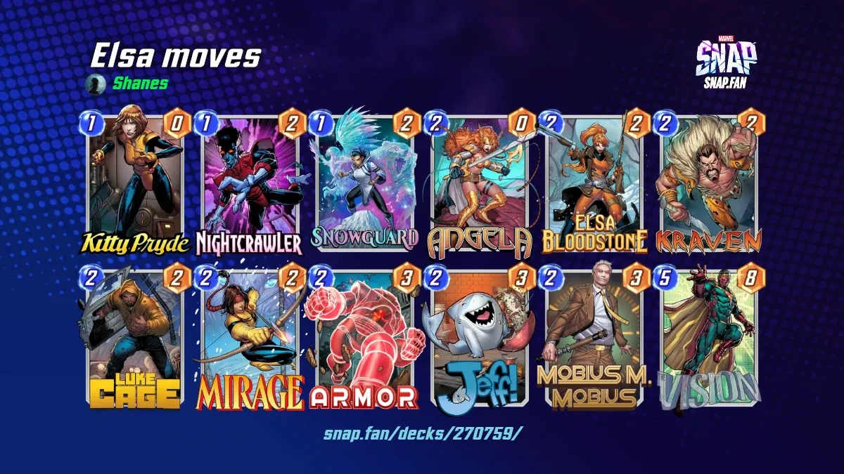 Elsa moves by Shanes - Marvel Snap Decks - snap.fan