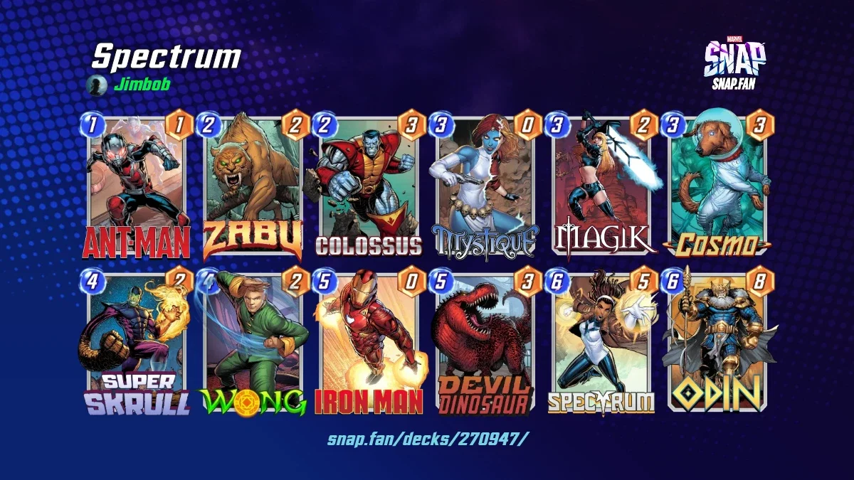 Spectrum by Jimbob - Marvel Snap Decks - snap.fan