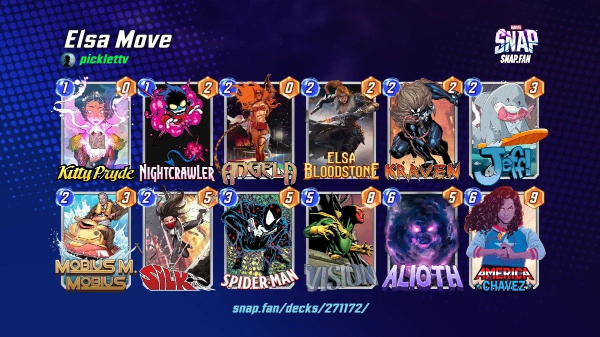 Elsa Move by picklettv - Marvel Snap Decks - snap.fan